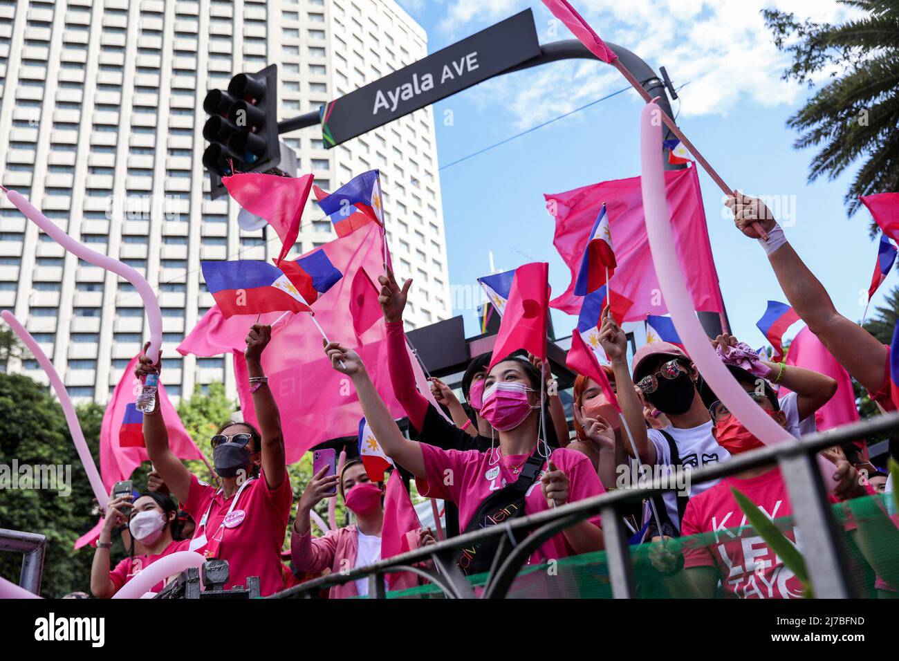 May 7, 2022, Manila, Philippines: Supporters of Vice President and ...