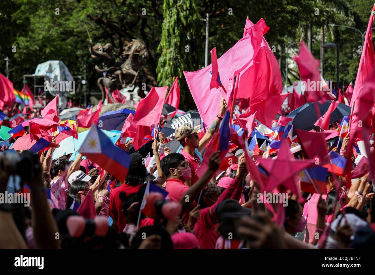 May 7, 2022, Manila, Philippines: Supporters of Vice President and ...