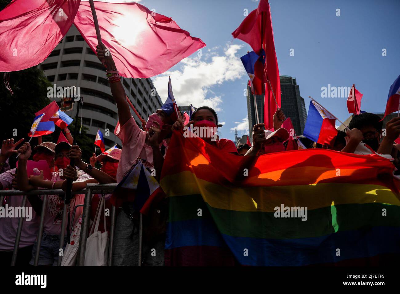 May 7, 2022, Manila, Philippines: Supporters of Vice President and ...