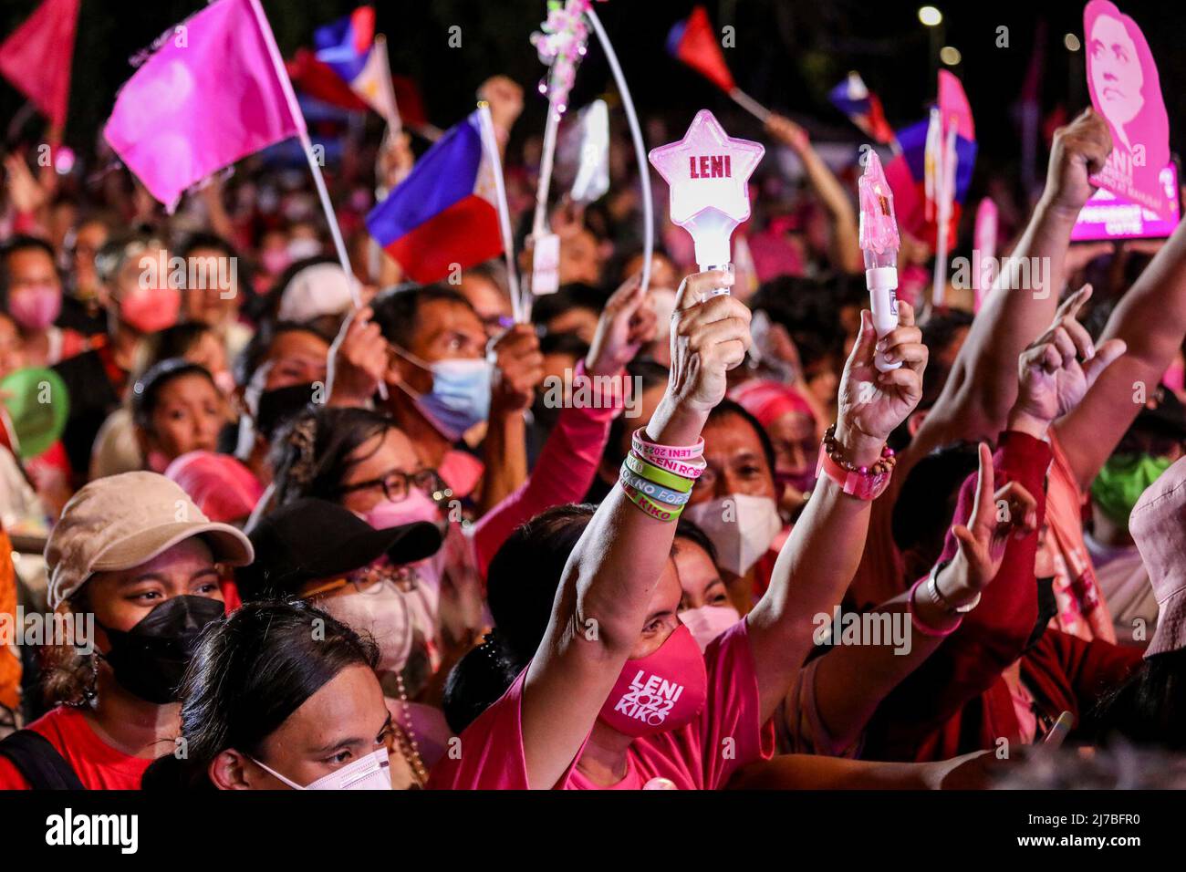 May 7, 2022, Manila, Philippines: Supporters of Vice President and ...
