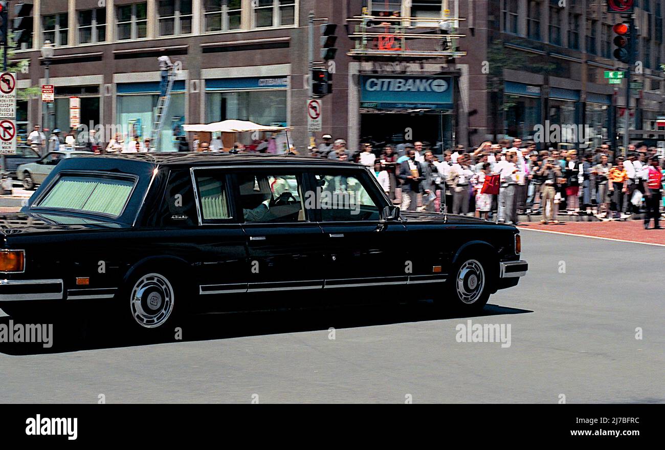 WASHINGTON DC. USA - MAY 31, 1990 Russian President Mikhail Sergeyevich ...