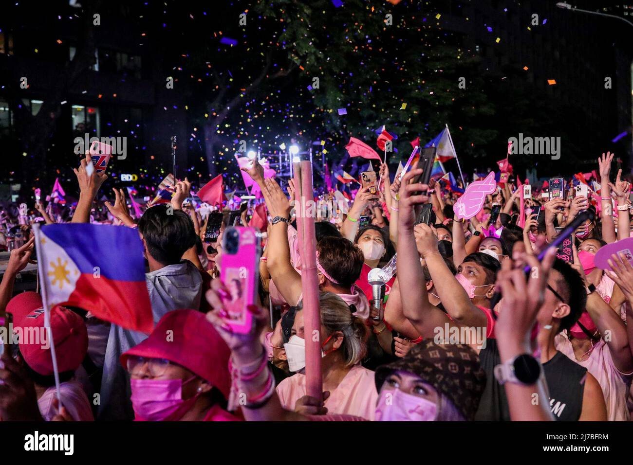 May 7, 2022, Manila, Philippines: Supporters of Vice President and ...