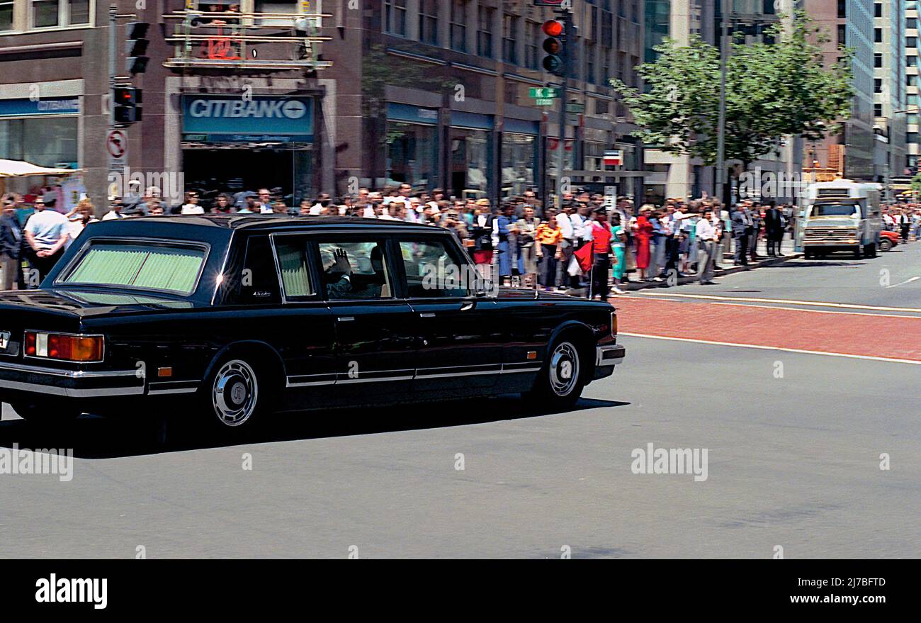 WASHINGTON DC. USA - MAY 31, 1990 Russian President Mikhail Sergeyevich ...