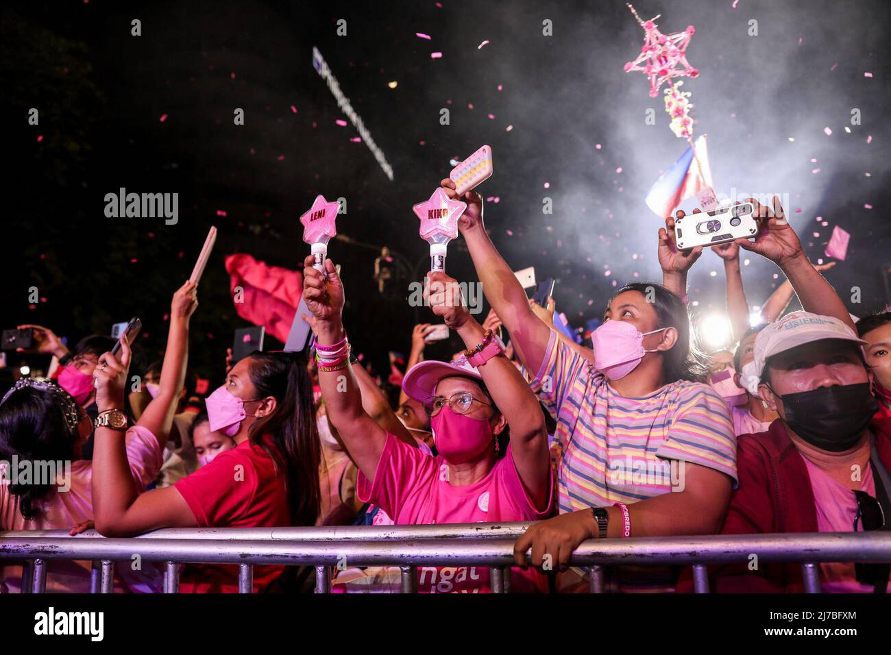 May 7, 2022, Manila, Philippines: Supporters of Vice President and ...