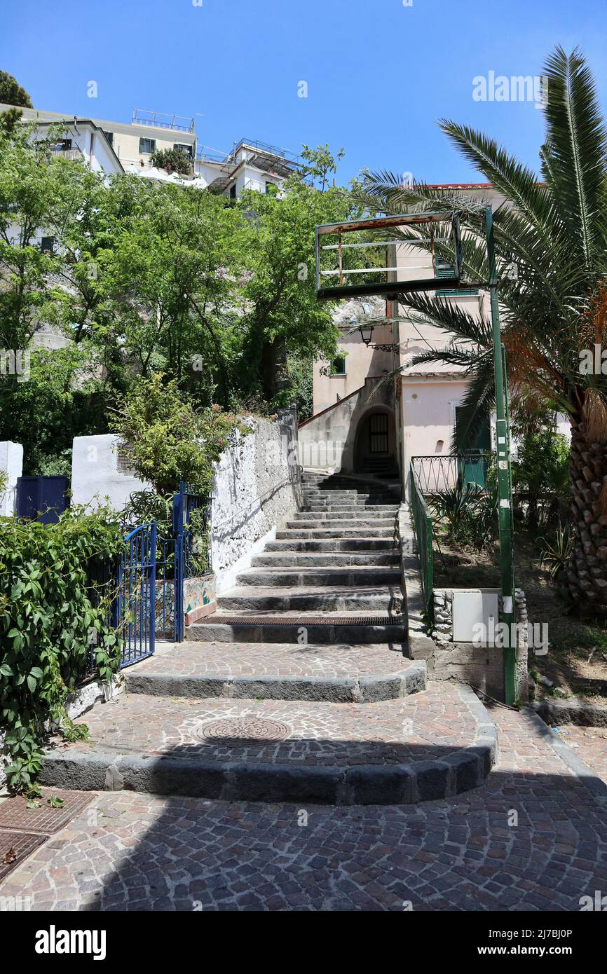 Erchie - Scalinata del borgo Stock Photo - Alamy
