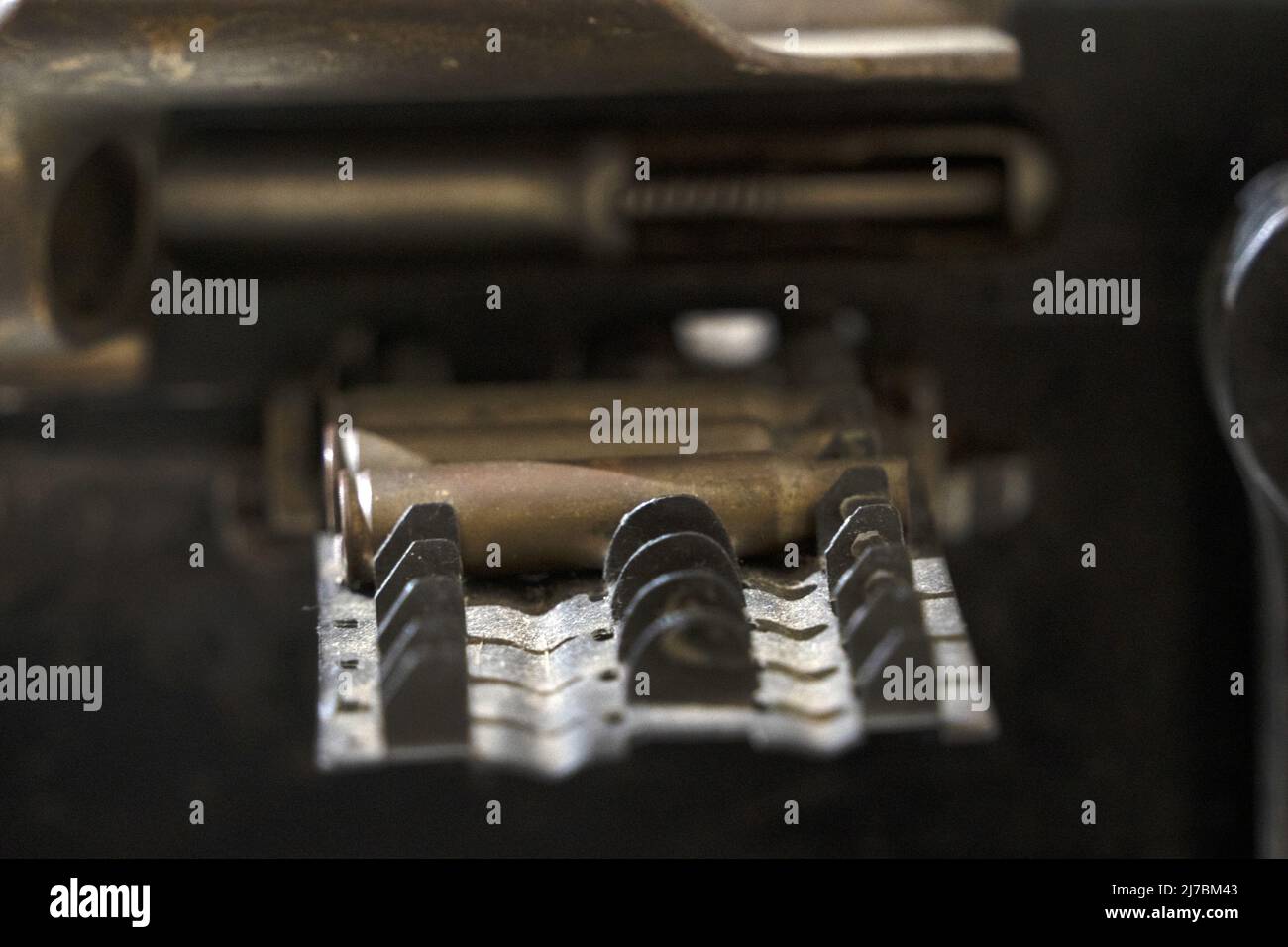 war machine gun close up detail Stock Photo - Alamy