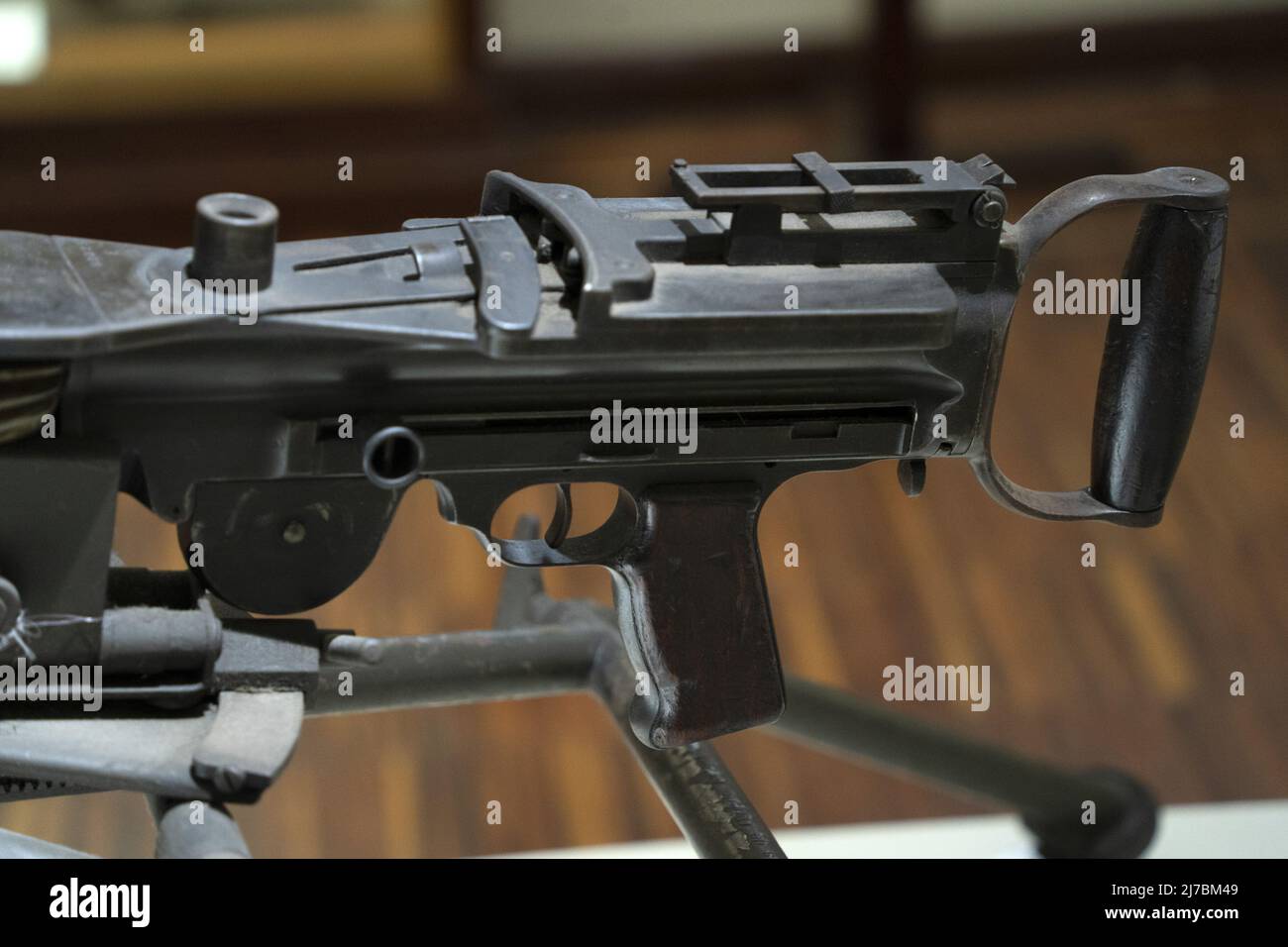 war machine gun close up detail Stock Photo - Alamy