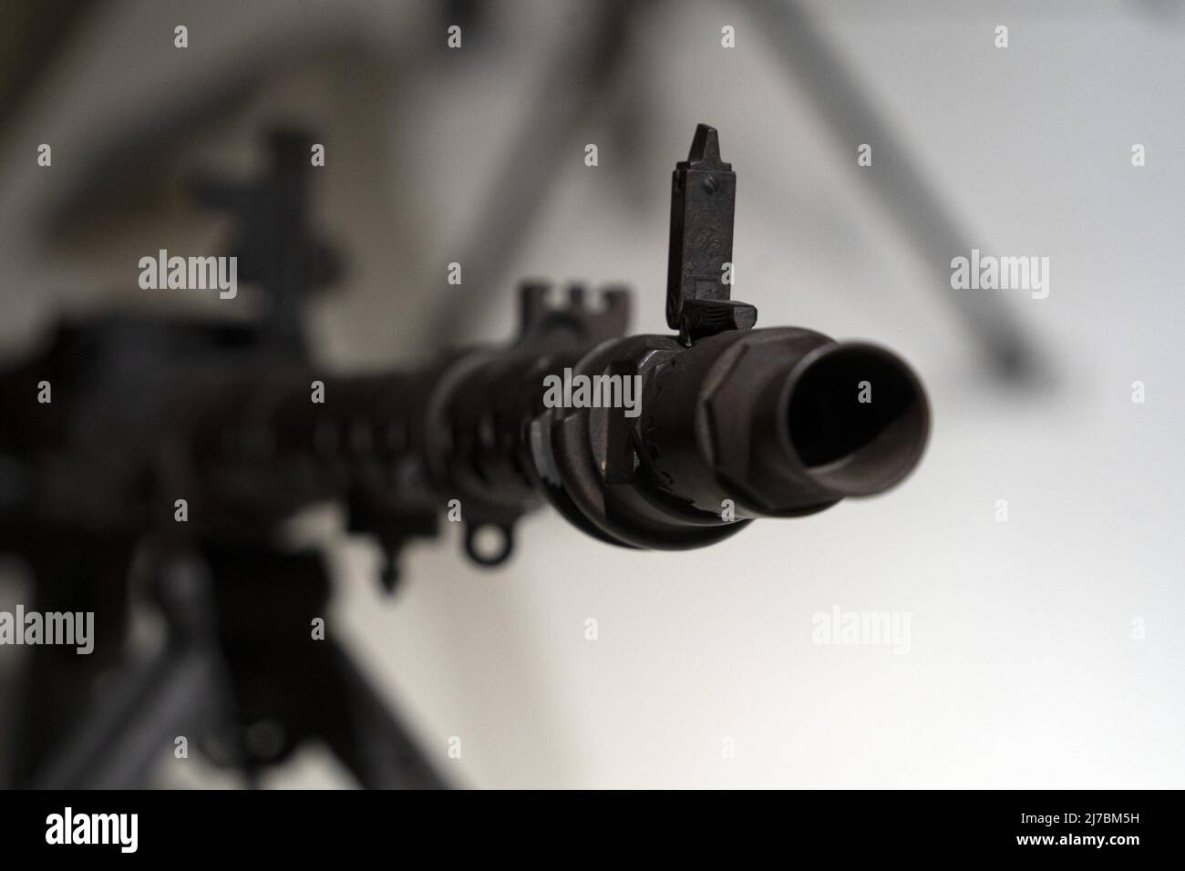 war machine gun close up detail Stock Photo - Alamy