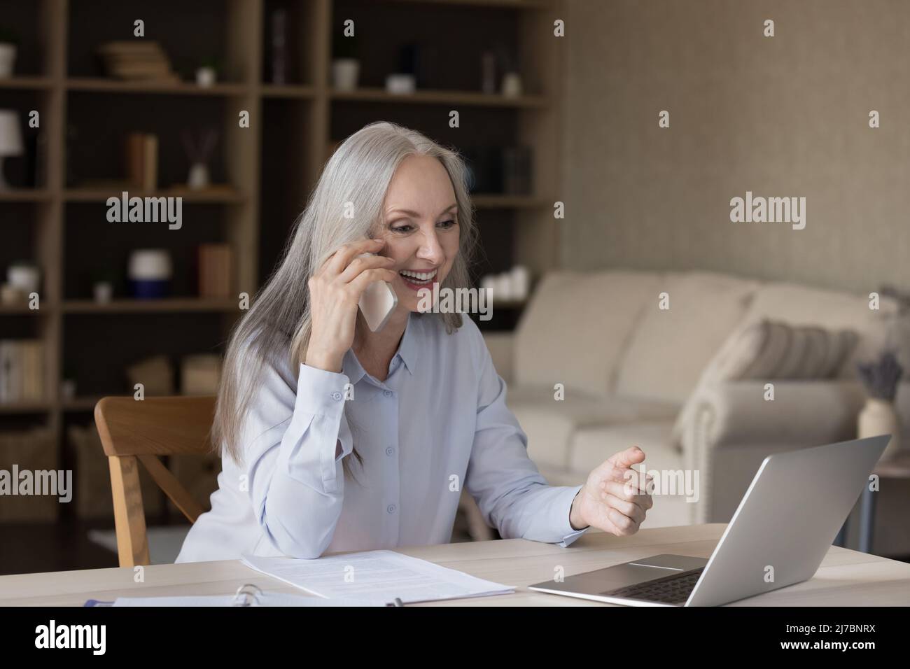 Phone call at home hi-res stock photography and images - Alamy