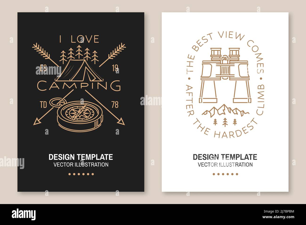 I love camping. Camping quote. Vector illustration. Concept for shirt ...