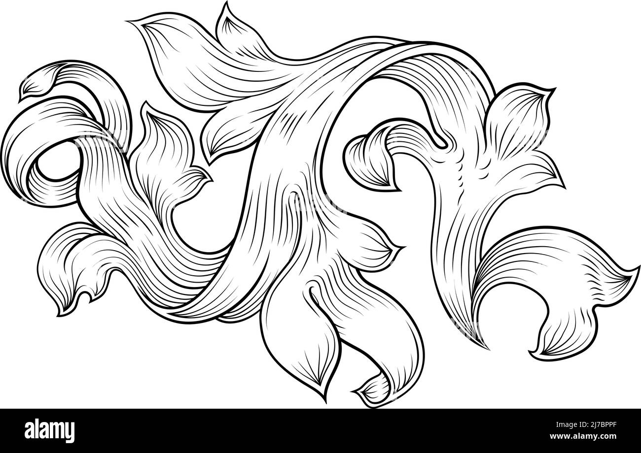 Filigree Heraldic Crest Coat Of Arms Floral Design Stock Vector Image ...