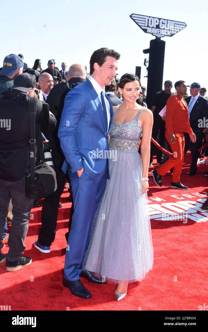 San Diego, California, USA 4th May 2022 Actor Miles Teller and Actress ...