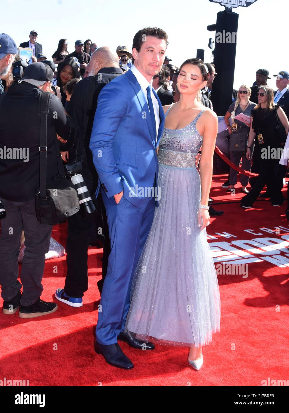 San Diego, California, USA 4th May 2022 Actor Miles Teller and Actress ...