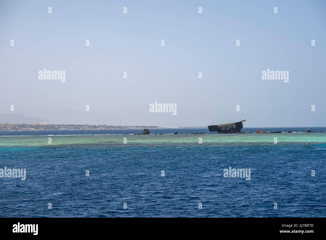 The remains of the Loullia on the northern edge of Gordon Reef in the ...