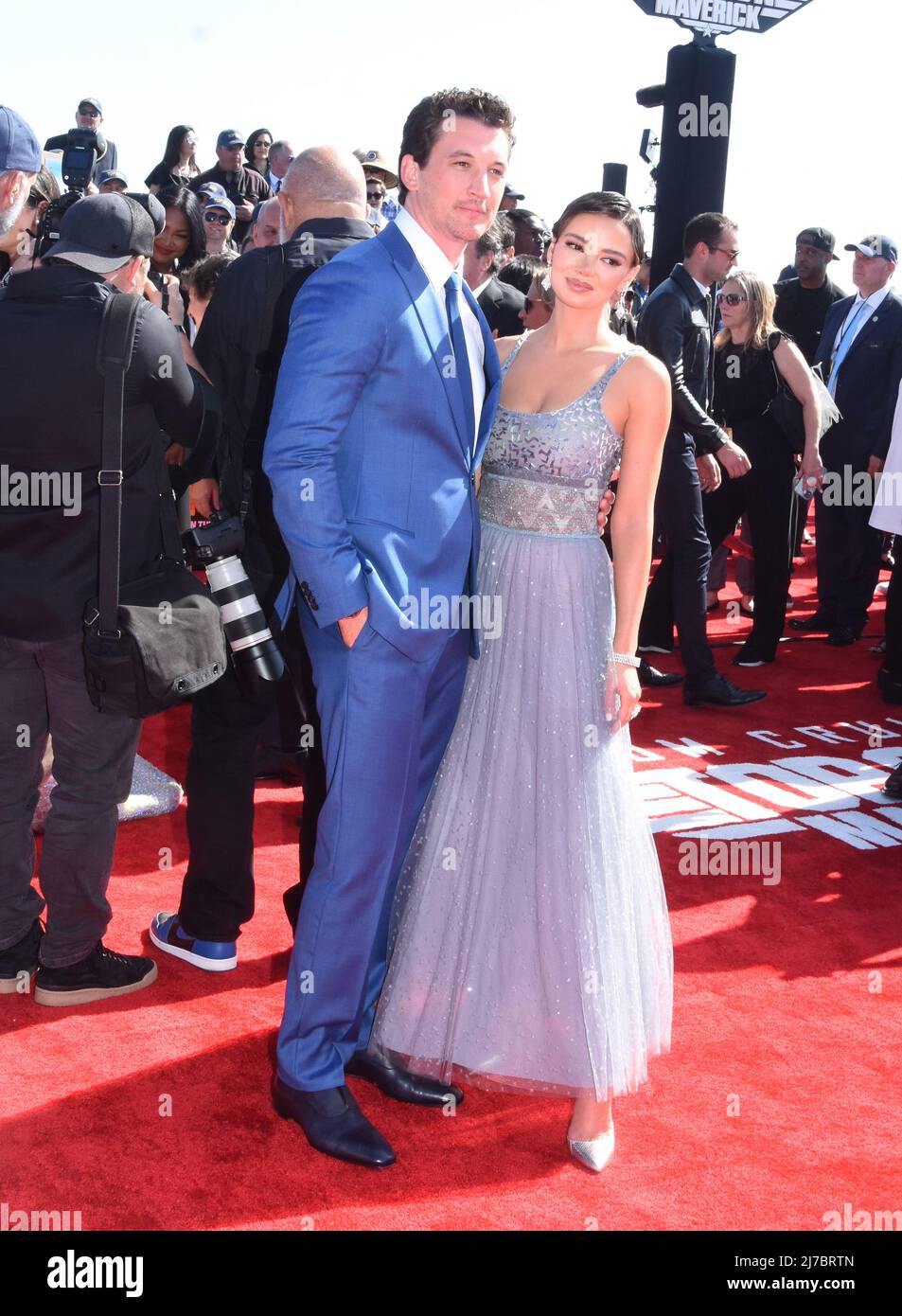 San Diego, California, USA 4th May 2022 Actor Miles Teller and Actress ...