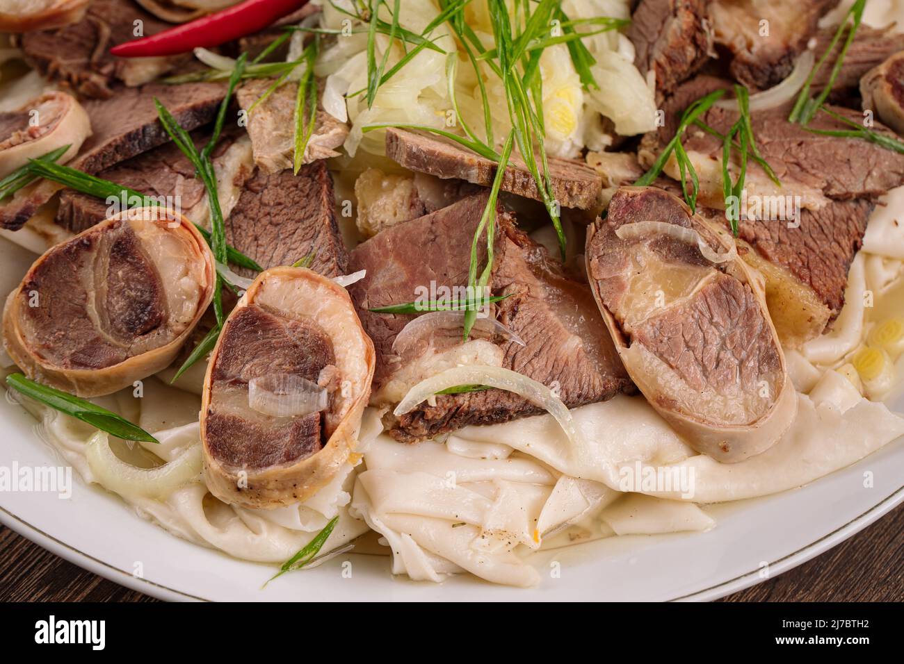 Beshbarmak dish hi-res stock photography and images - Alamy
