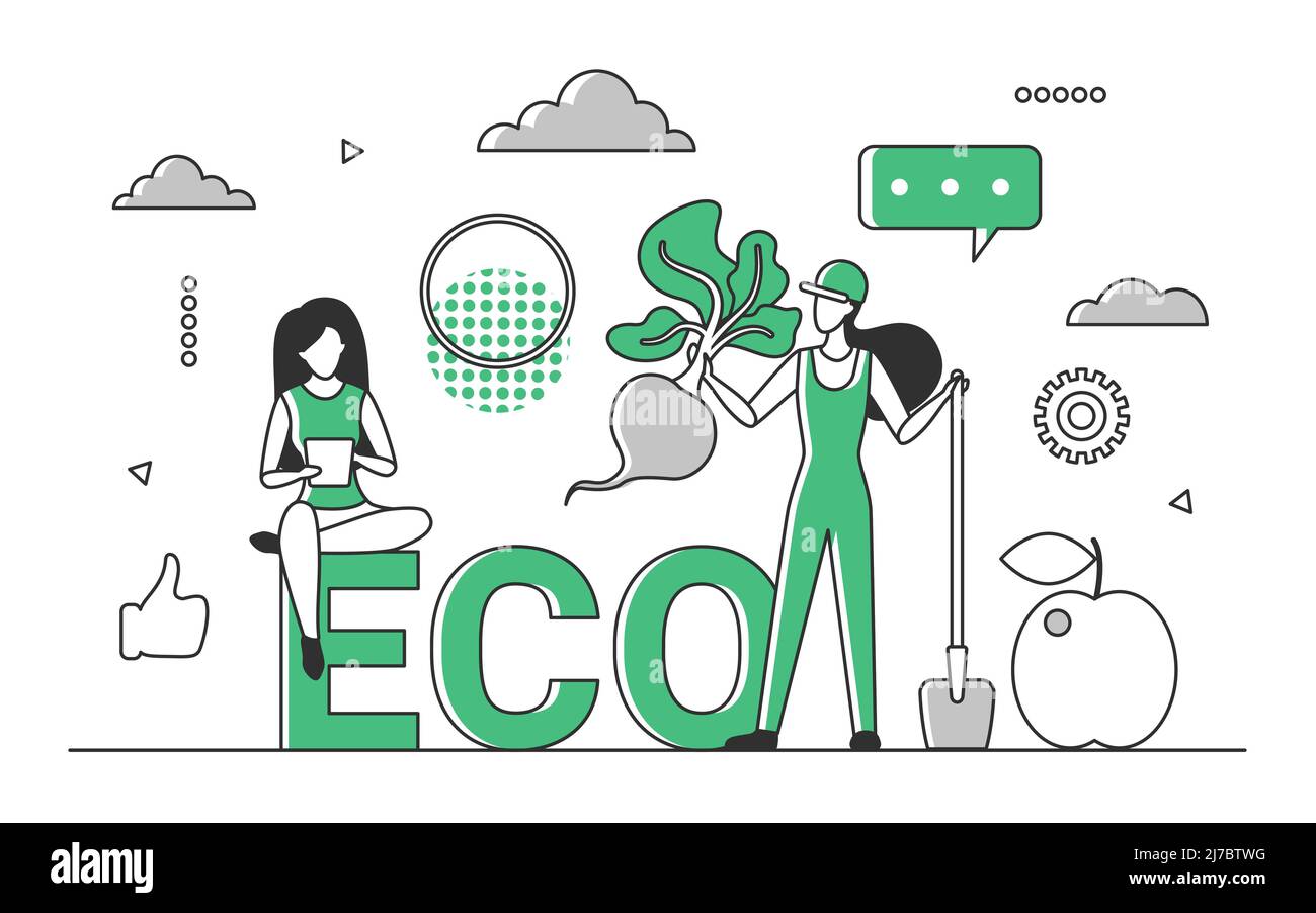 Natural eco food agriculture and production. Growing organic and ...