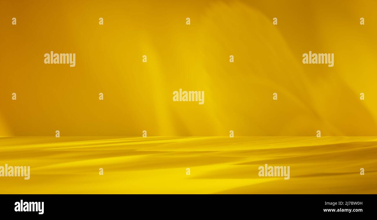 Blank colorful wall background and hard falling shadow. 3D rendering ...