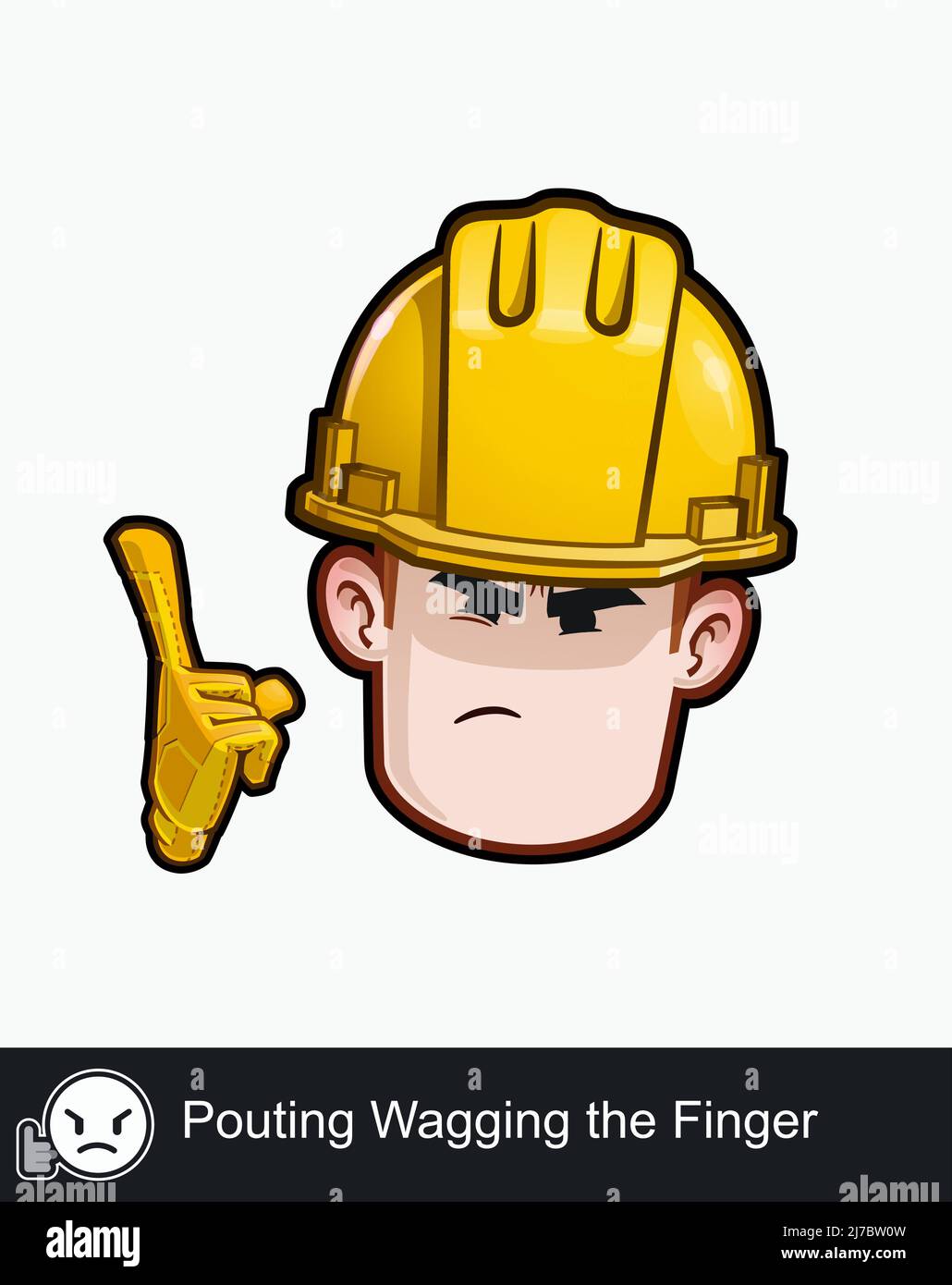 Wagging finger vector hi-res stock photography and images - Alamy