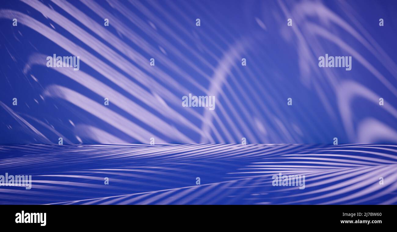 Blank colorful wall background and hard falling shadow. 3D rendering ...