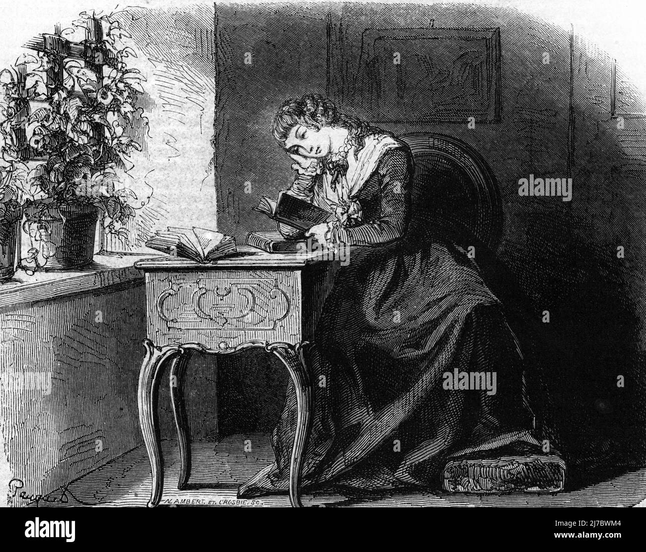 "Manon Roland dite Madame roland (1754-1793) incarceree a la prison de ...