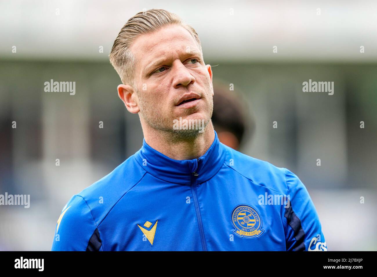 Michael Morrison (4) of Reading ahead of the Sky Bet Championship match ...
