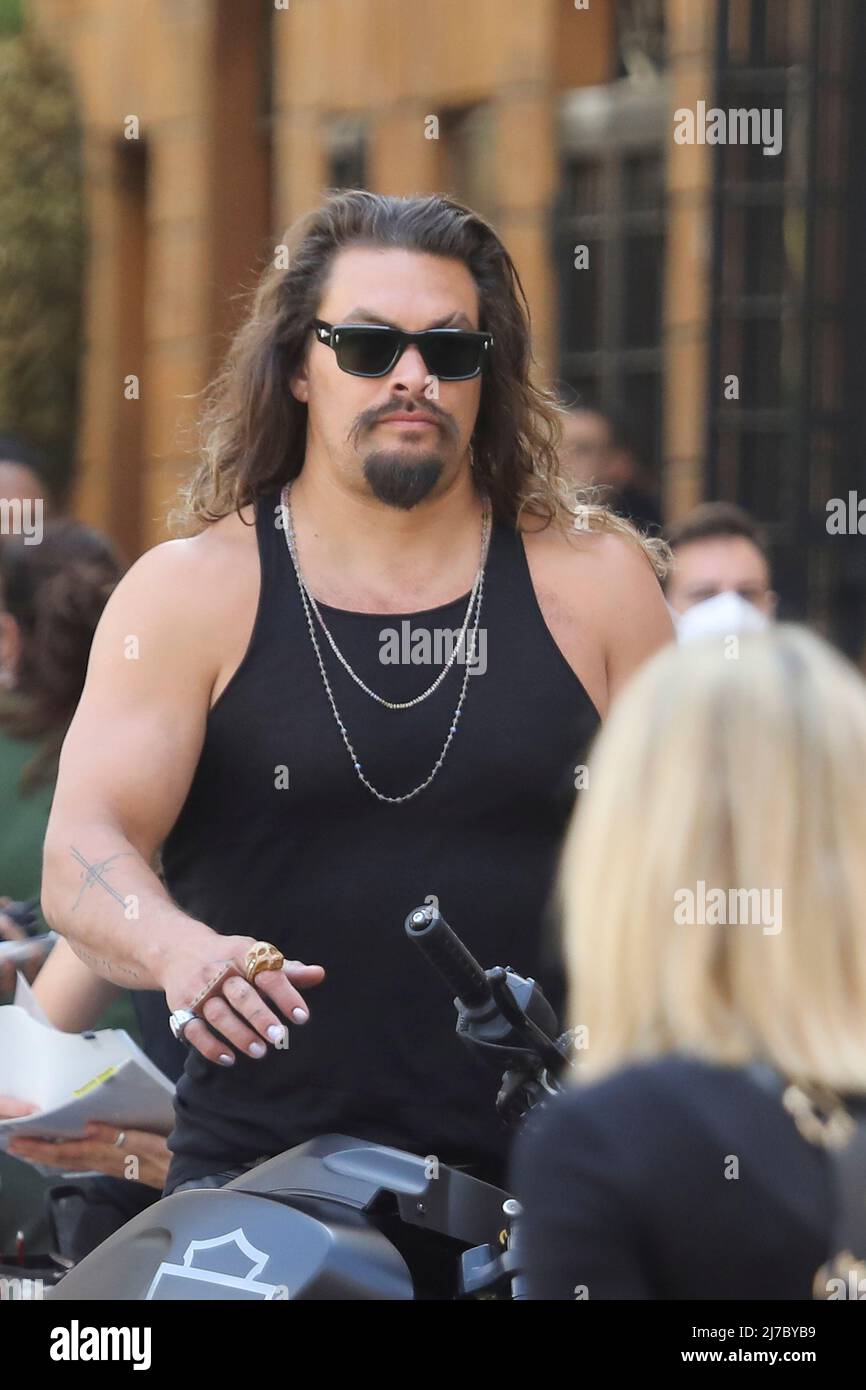 Rome, film set "Fast and Furios 10". Pictured: Jason Momoa Stock Photo ...