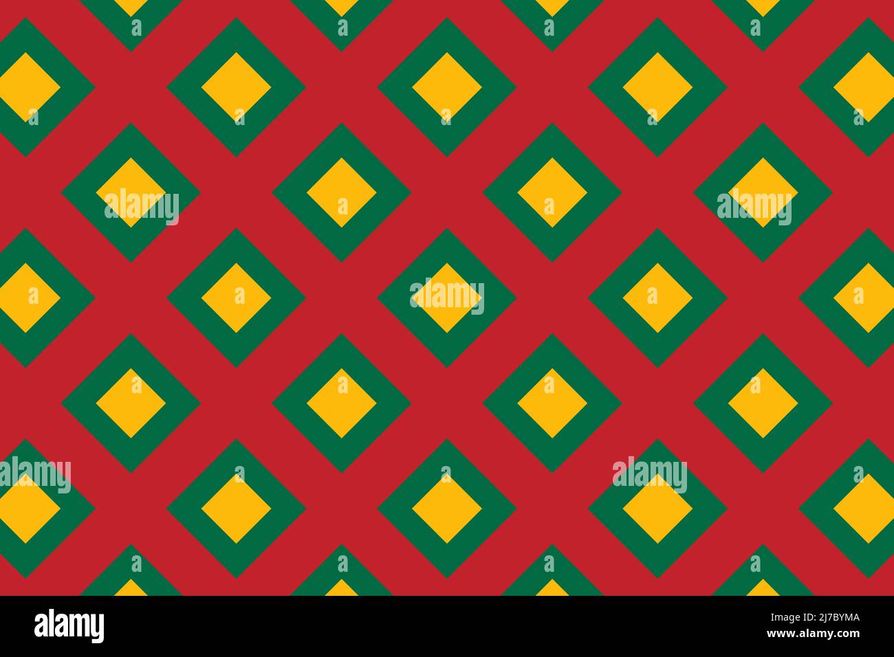 Geometric pattern in the colors of the national flag of Lithuania. The ...