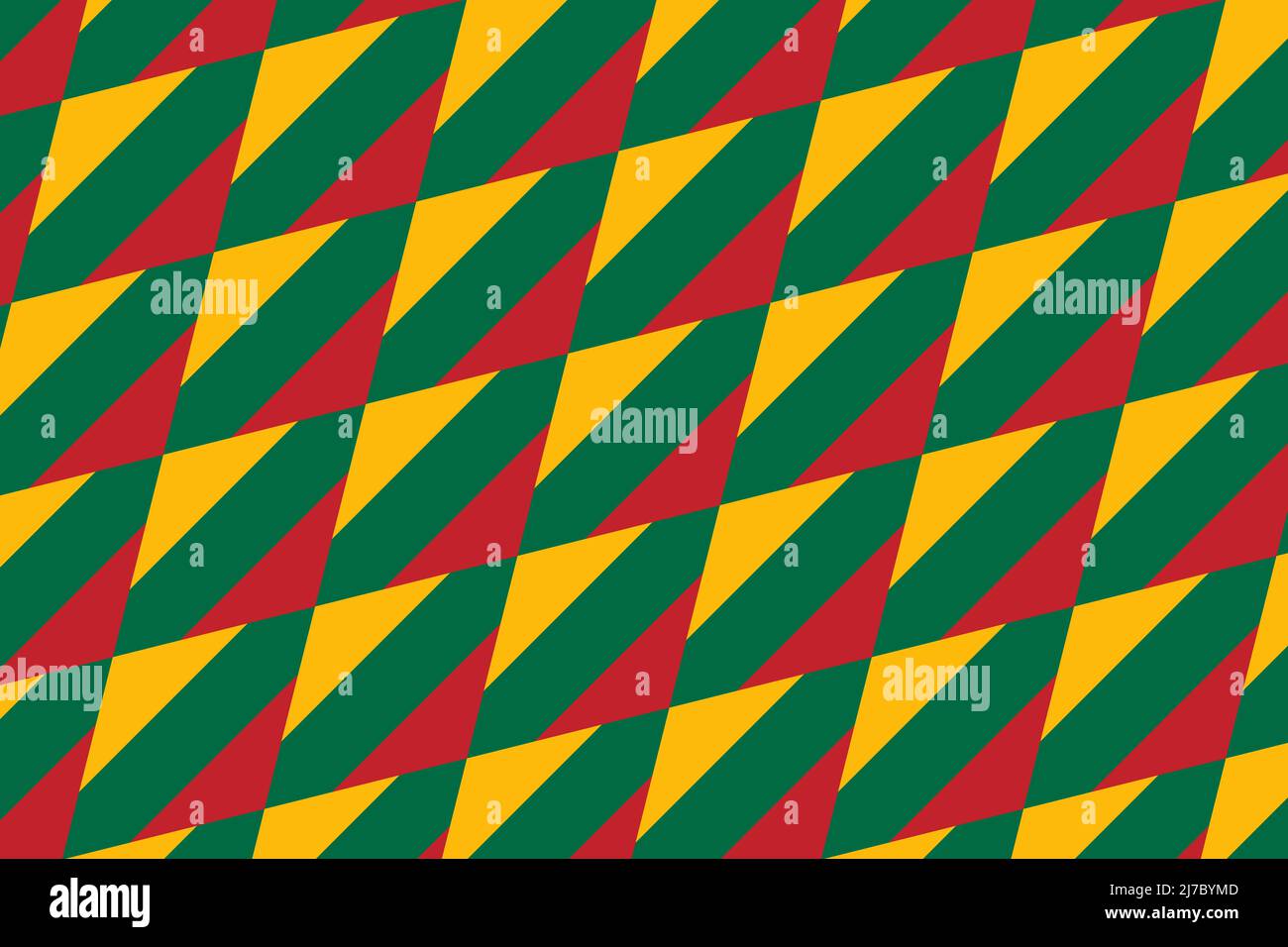 Geometric pattern in the colors of the national flag of Lithuania. The ...