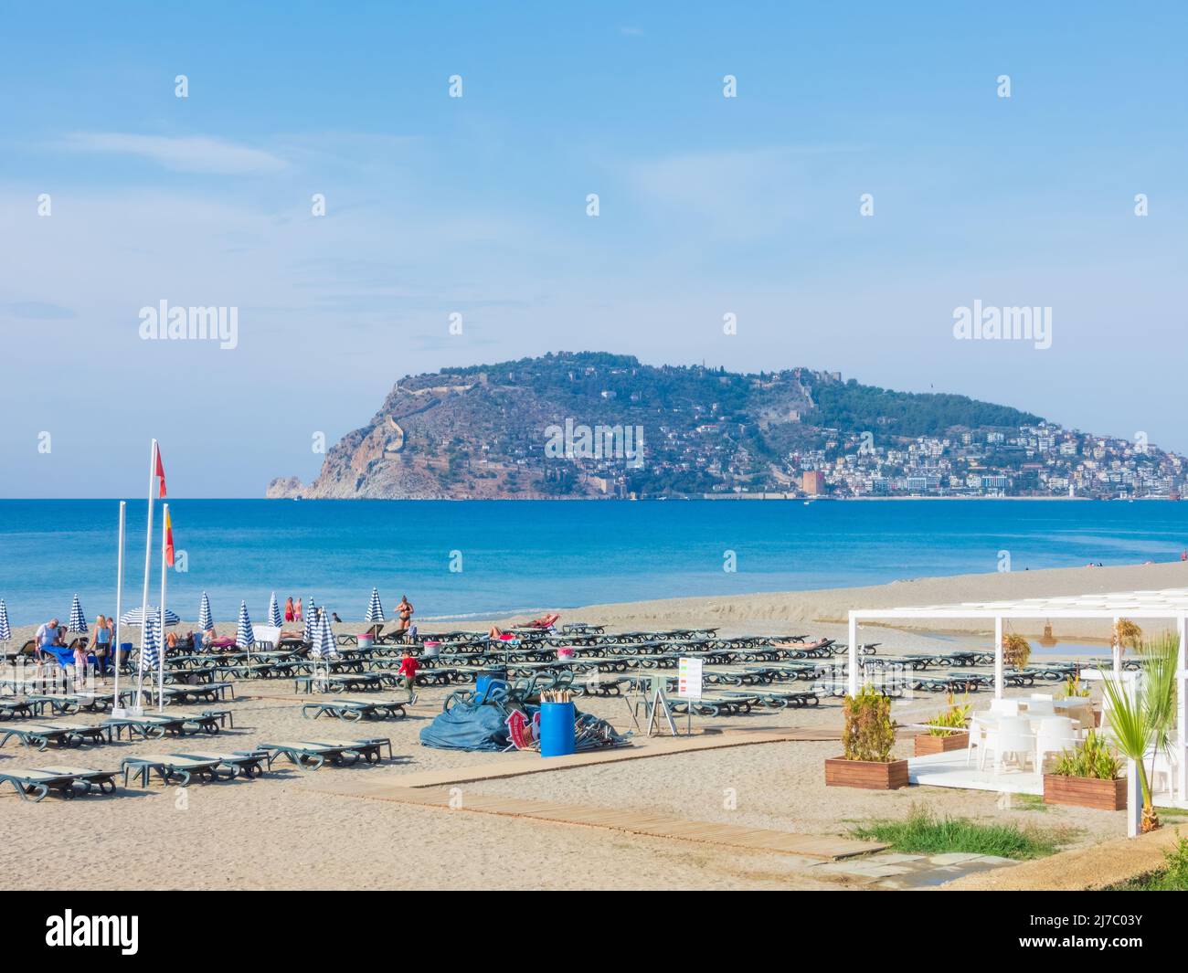 ALANYA, TURKEY - OCT 30, 2021. The tip of the Alanya Peninsula Stock ...