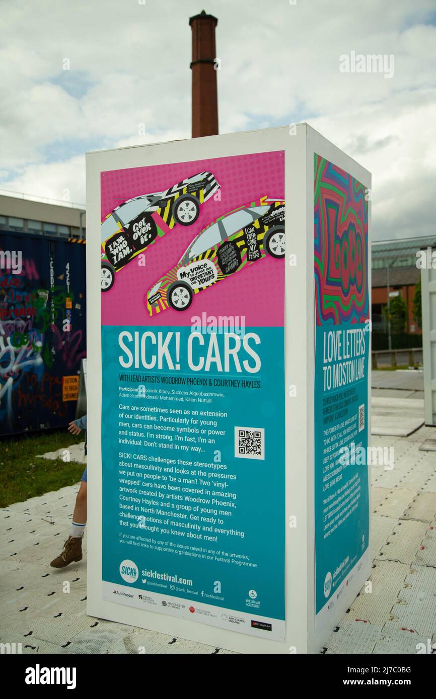 The blocks that have been placed to show what different things people ...