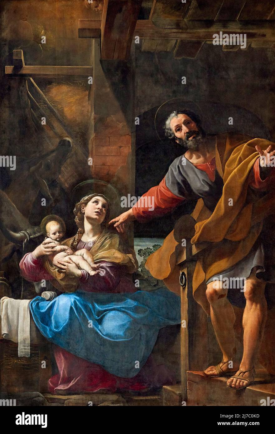 Sacra Famiglia - olio su tela - Alessandro Tiarini - 1623 - Bologna ...
