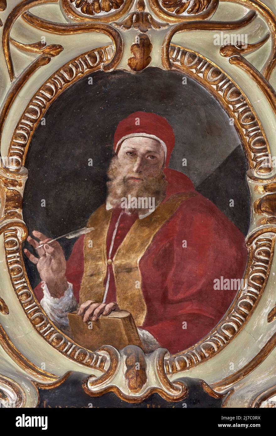 Papa Innocenzo III - affresco - Giovanni Maria Viani - XVII secolo ...