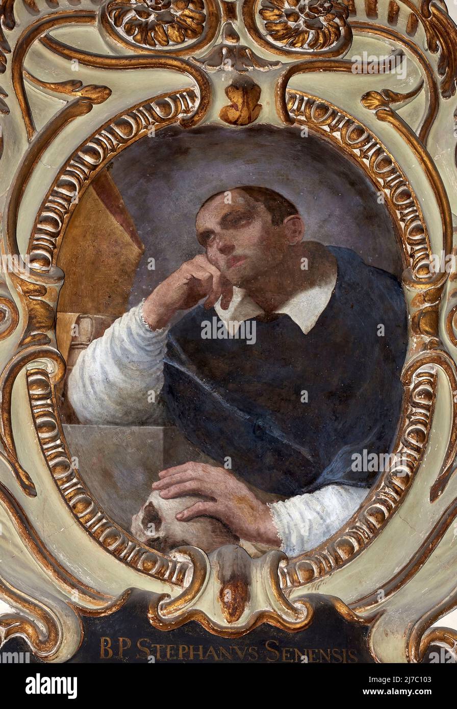 Beato Stefano Agazzari - affresco - Giovanni Maria Viani - XVIII secolo ...
