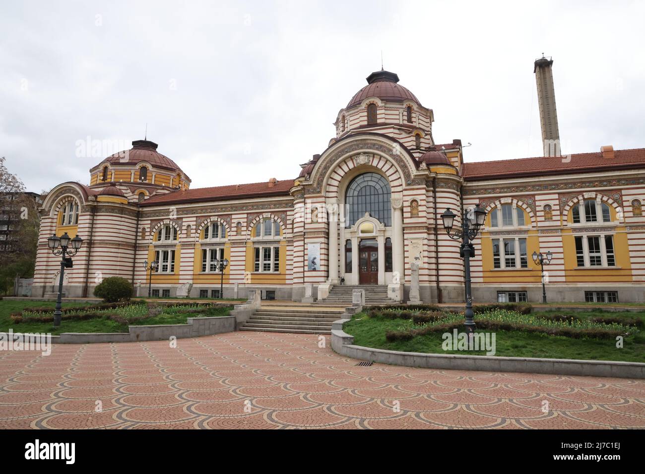 Mineral Baths building in Sofia, Bulgaria; mineral water springs Stock ...