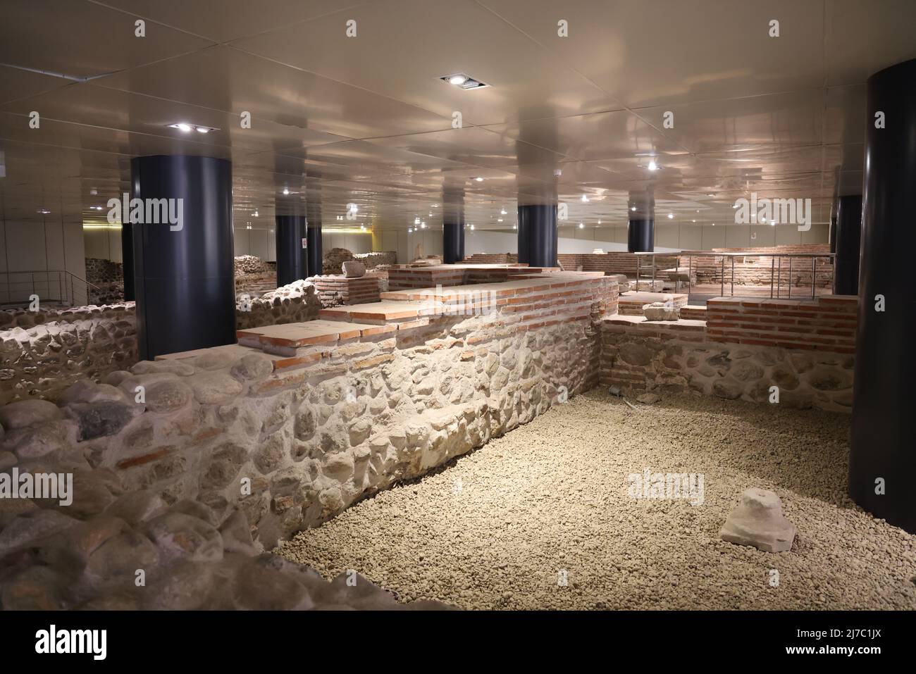 Ancient ruins: remainders of ancient city of Serdika below Sofia ...