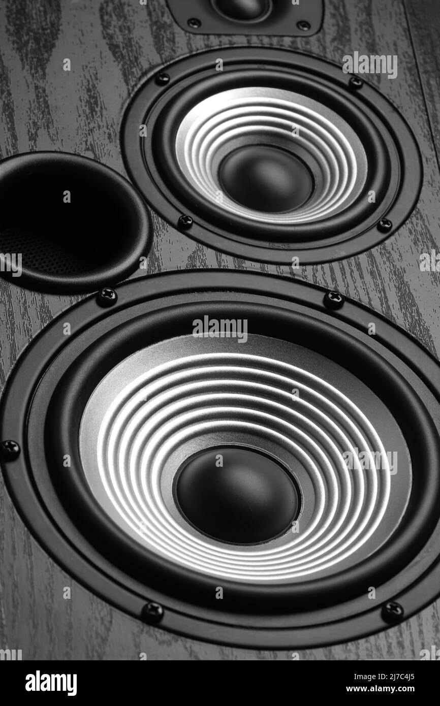 Loudspeaker record Black and White Stock Photos & Images - Alamy