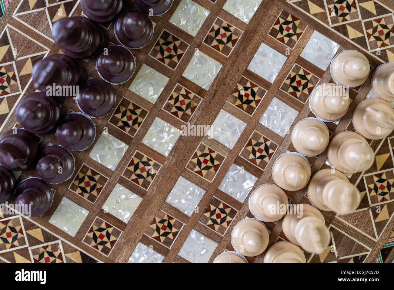 Chessboard top view isolated on hi-res stock photography and images - Alamy