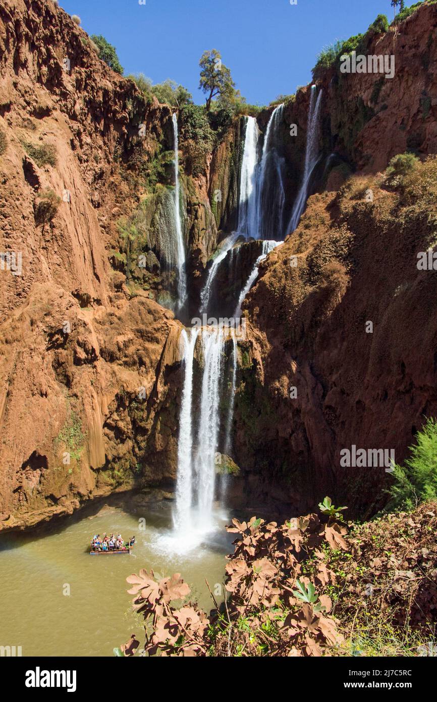 Ouzoud waterfalls in the mountains of the Morocco Stock Photo - Alamy