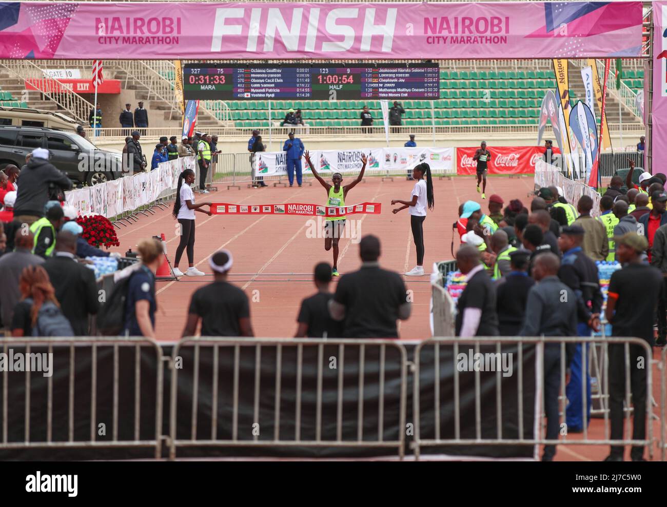 Nairobi, Kenya. 8th May, 2022. Vincent Vincent N'Getich, the half ...
