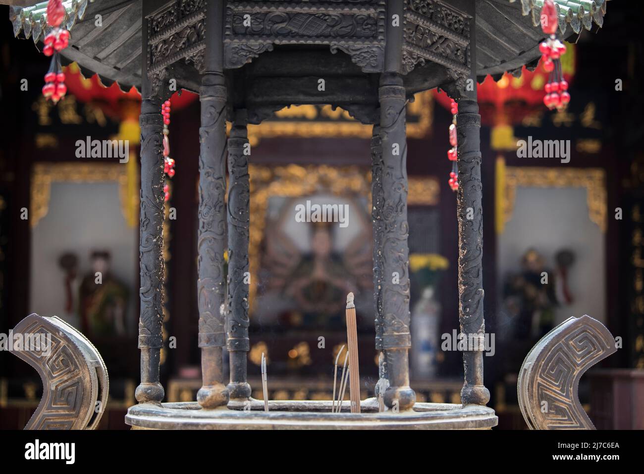 Singapore, Singapore - September 21, 2022: The Thian Hock Keng Temple ...