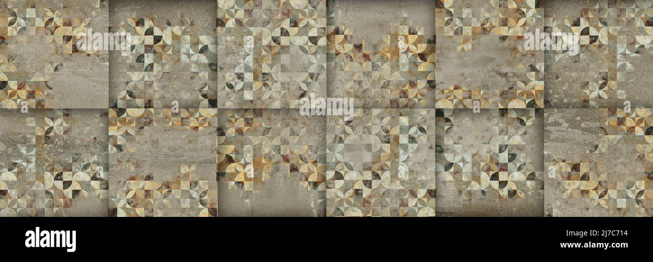 Retro tile pattern vintage background Stock Photo - Alamy