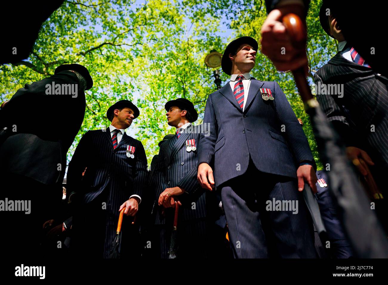 Members of the Combined Cavalry Old Comrades Association take part in ...