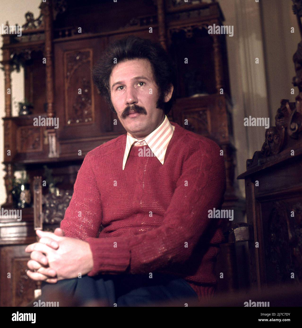 Romanian poet and playwright Marin Sorescu, approx. 1974 Stock Photo ...