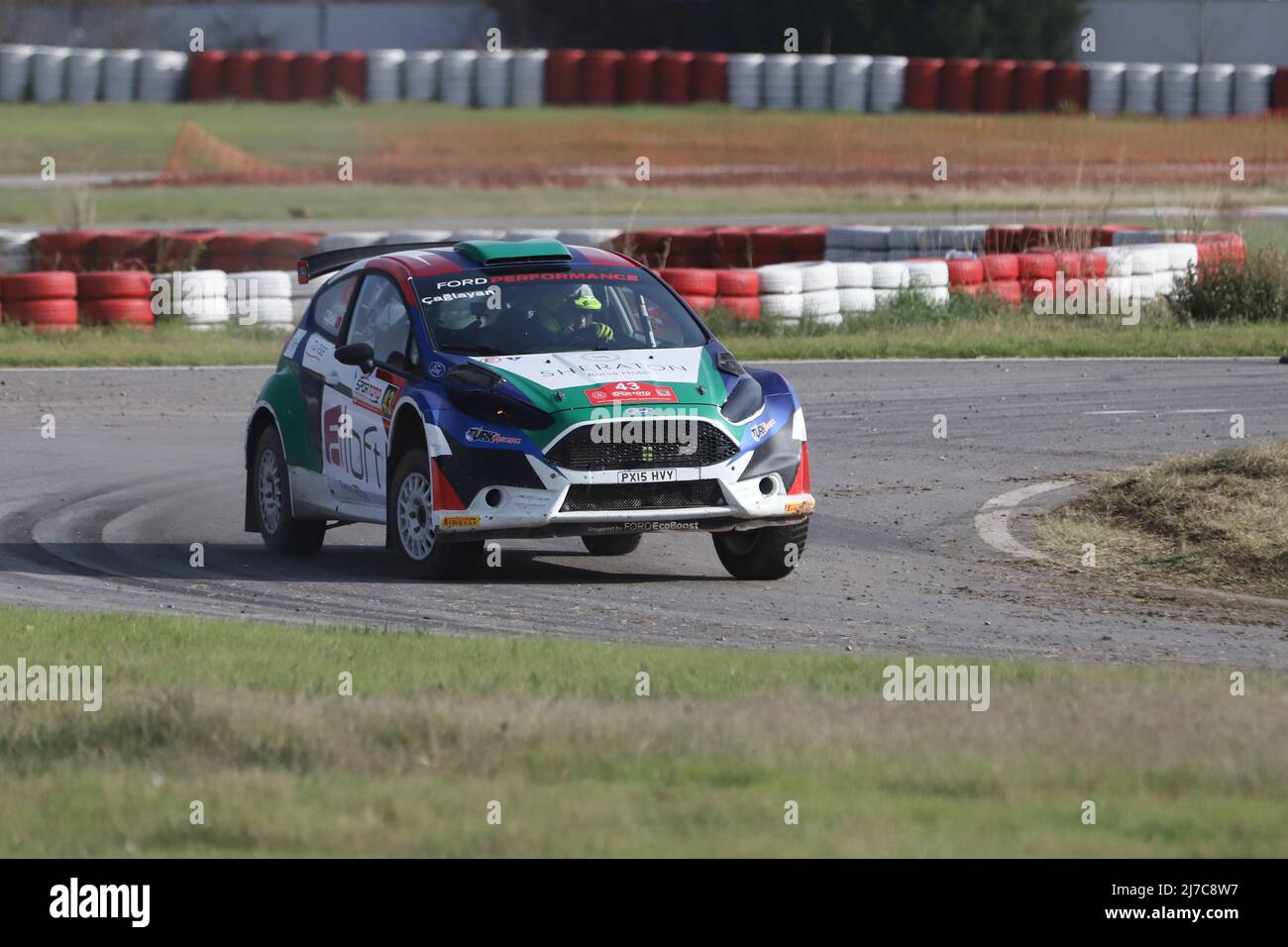 KOCAELI, TURKEY - DECEMBER 26, 2021: Caglayan Celik drives Ford Fiesta ...
