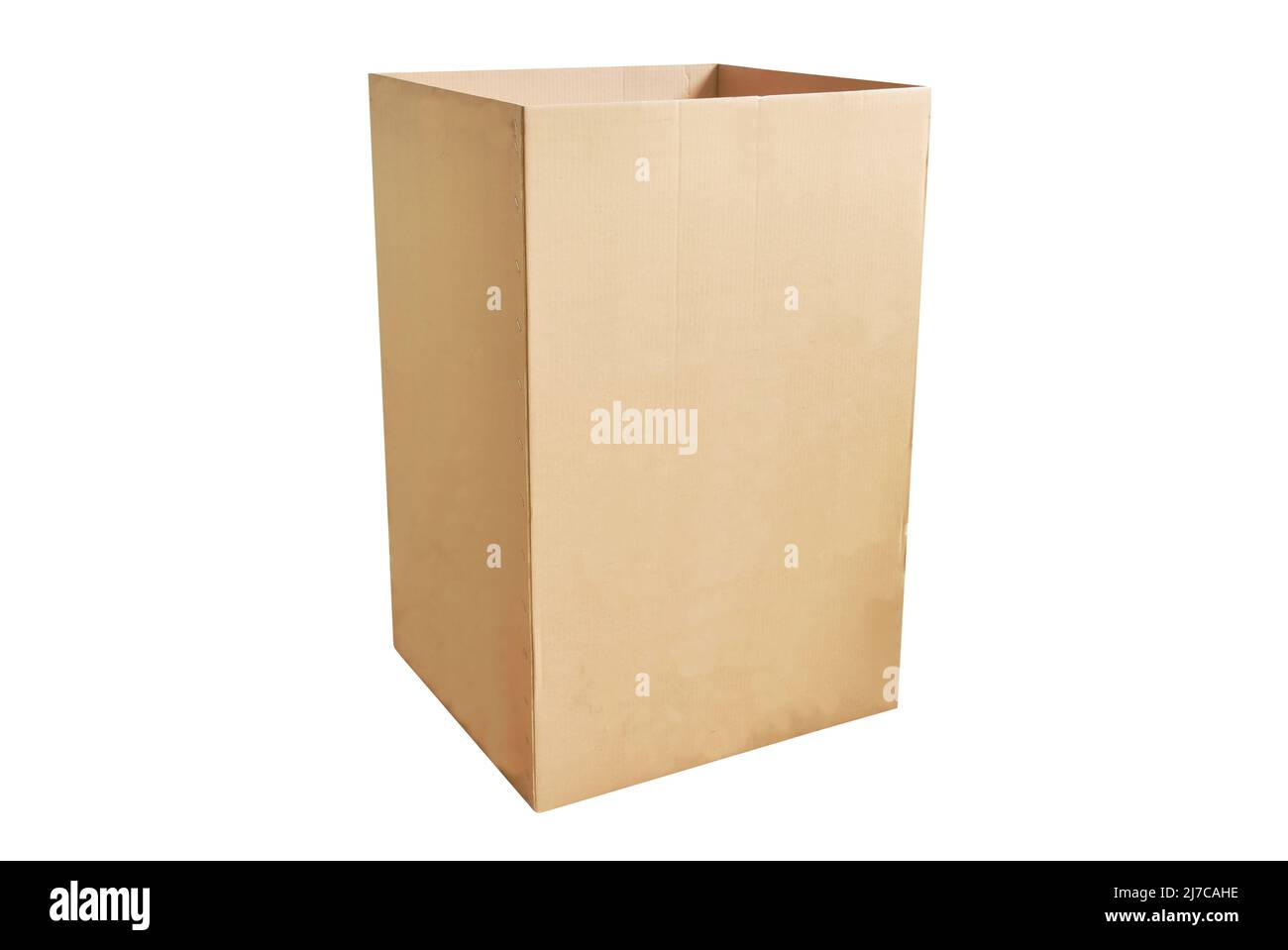 brown hard paper box arranging on white background Stock Photo - Alamy