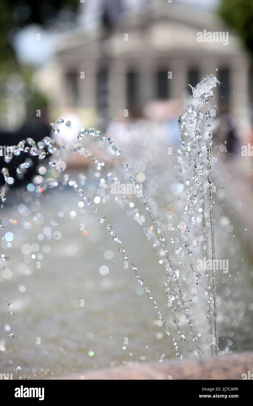 Splash of water in the fountain, abstract image.City fountain Stock ...