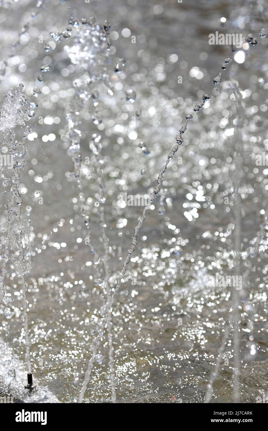 Splash of water in the fountain, abstract image.City fountain Stock ...