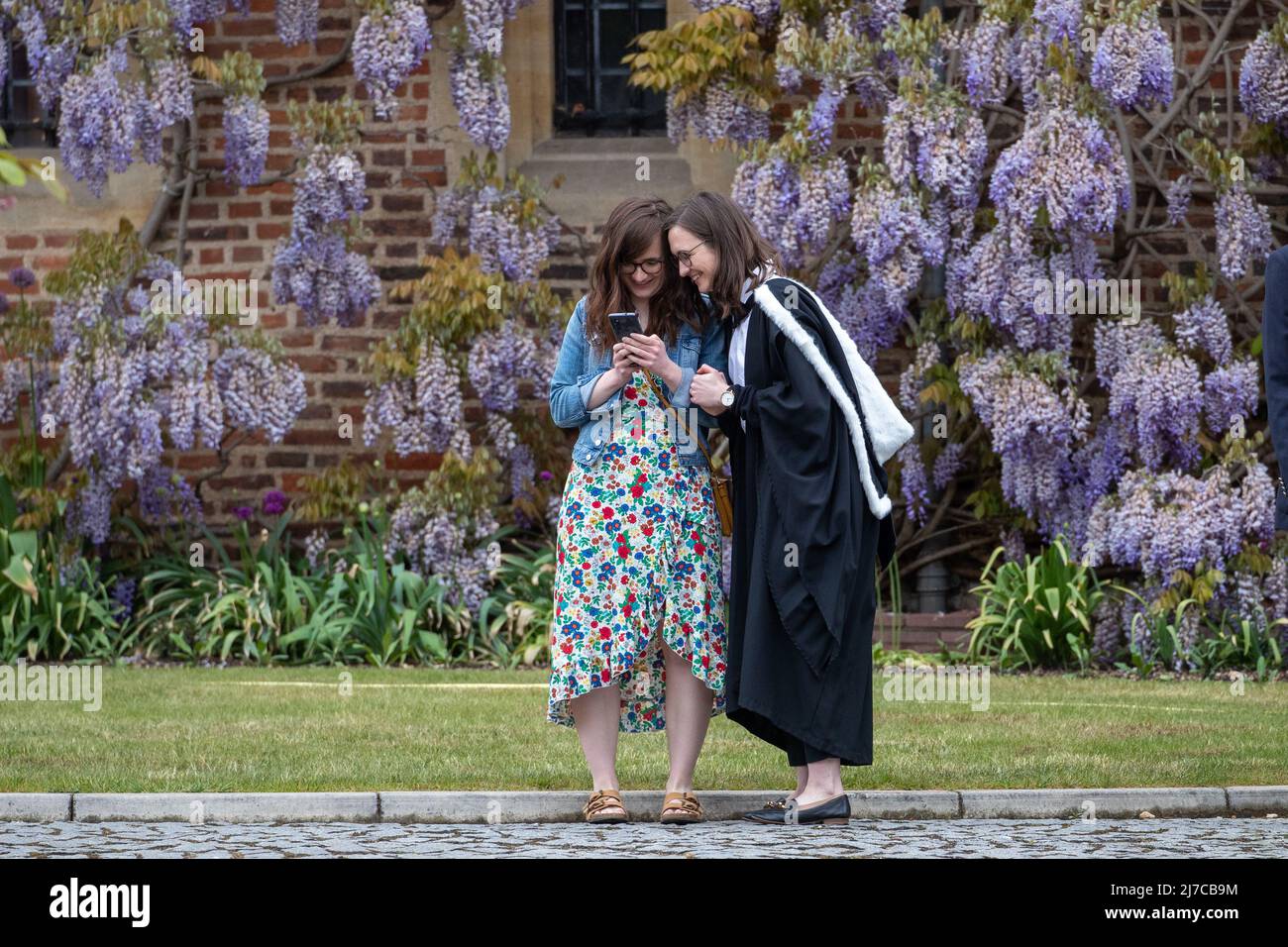 Picture dated April 29th 2022 shows a student at Magdalene College at ...
