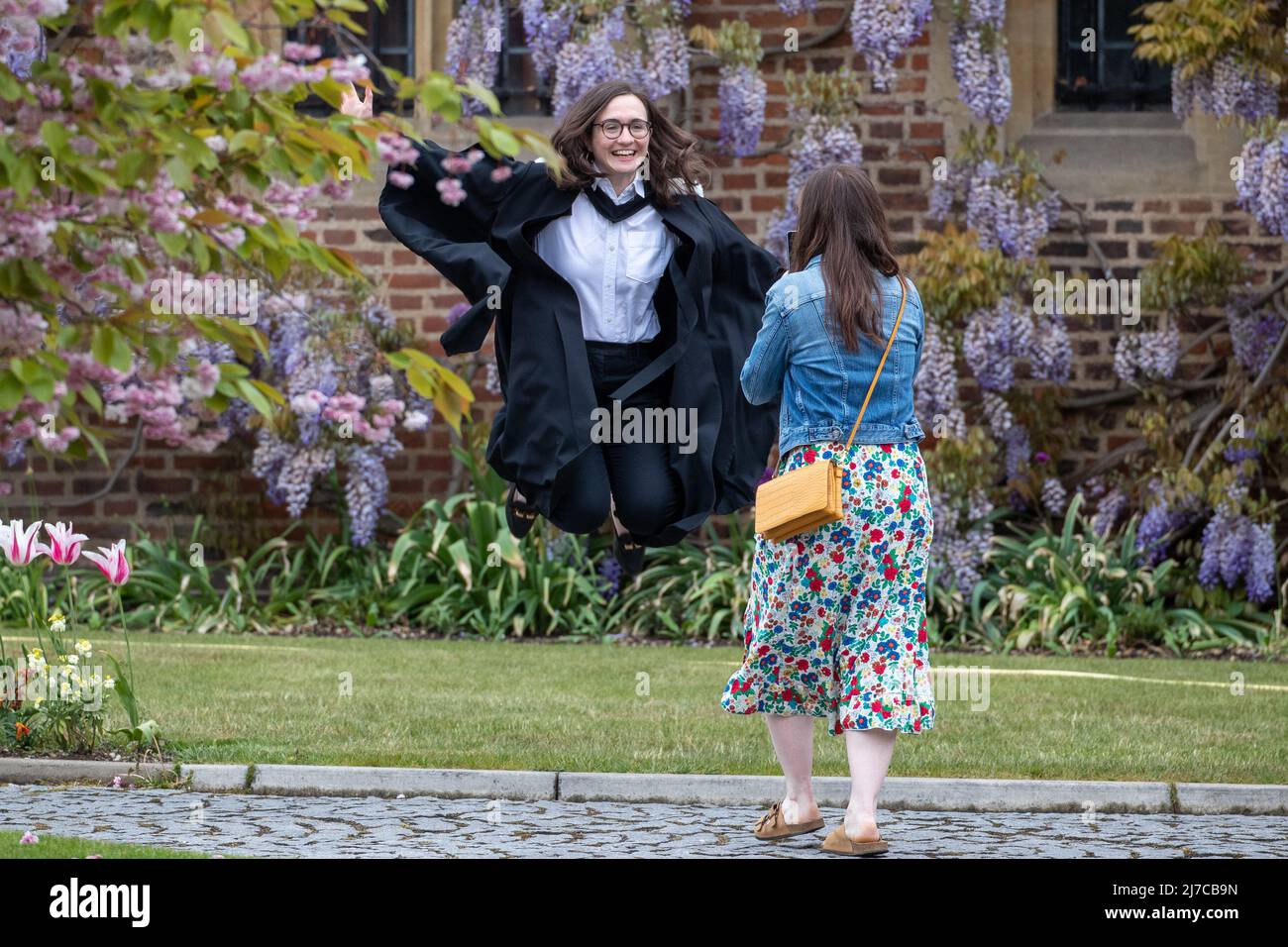 Picture dated April 29th 2022 shows a student at Magdalene College at ...